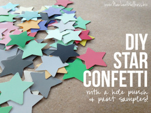 DIY confetti made out of paint samples | The Family Freezer