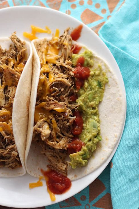 Cool Ranch Shredded Chicken Tacos (Crockpot Recipe) – The Family Freezer
