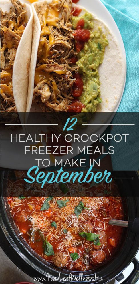 12 Healthy Crockpot Freezer Meals to Make in September – The Family Freezer