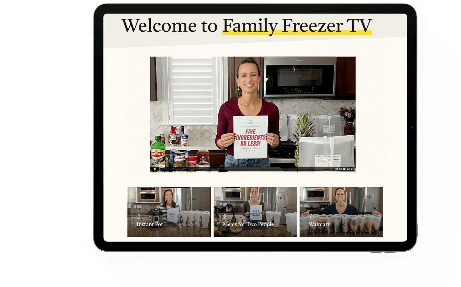 VIP Monthly Recipe Club – The Family Freezer